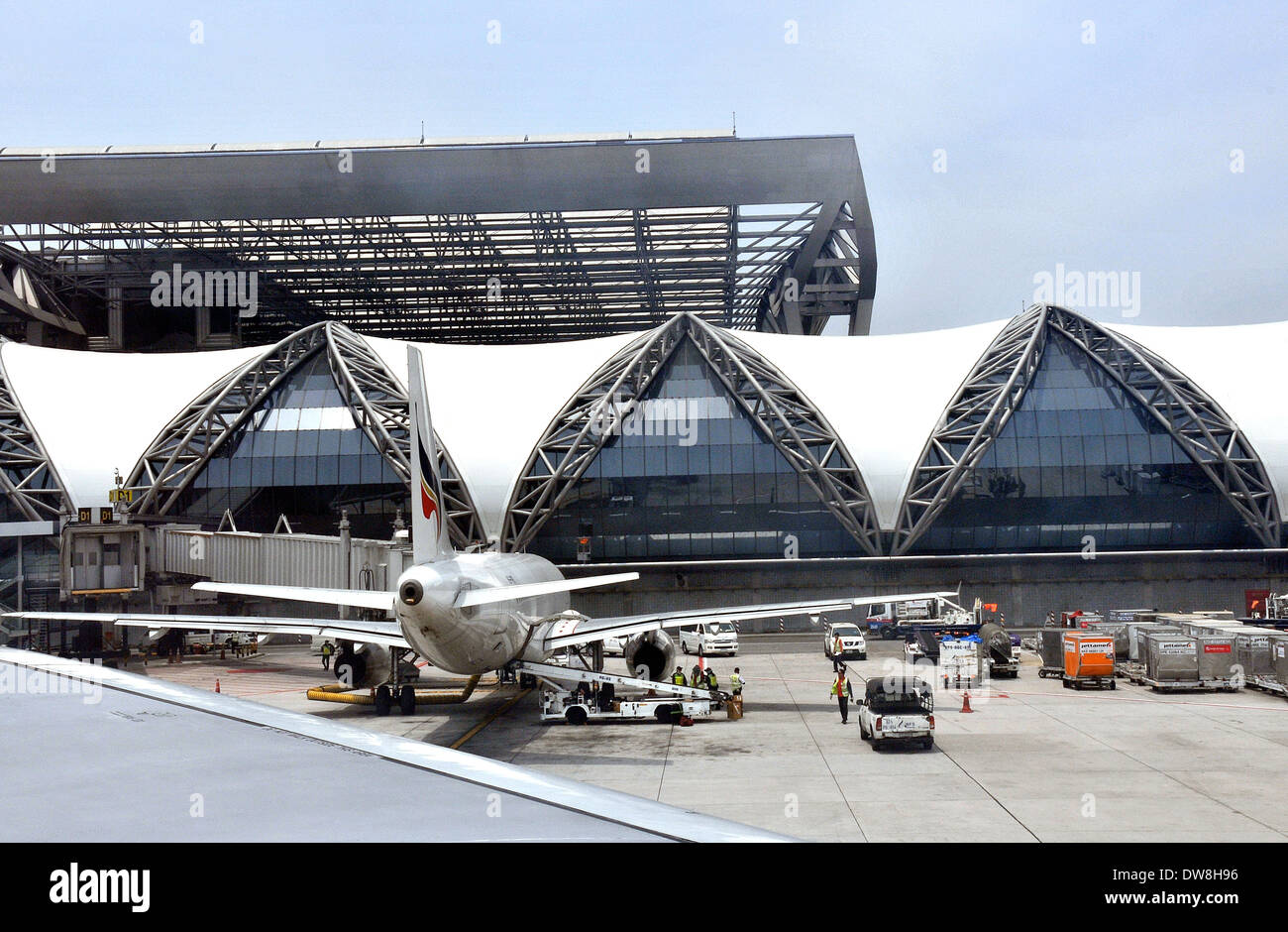 Bangkok Suvarnabhumi Airport Thailand Stock Photo - Alamy
