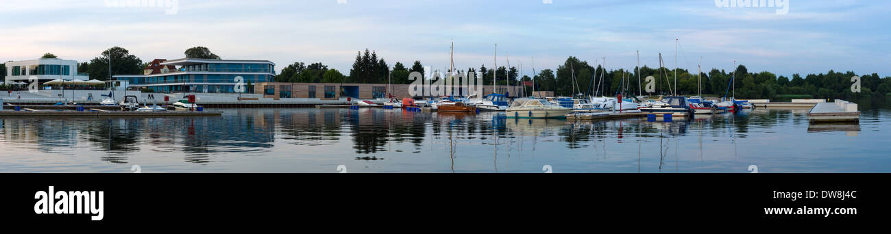 New Harbor on Lake Senftenberg. Panorama. Brandenburg. Germany Stock ...