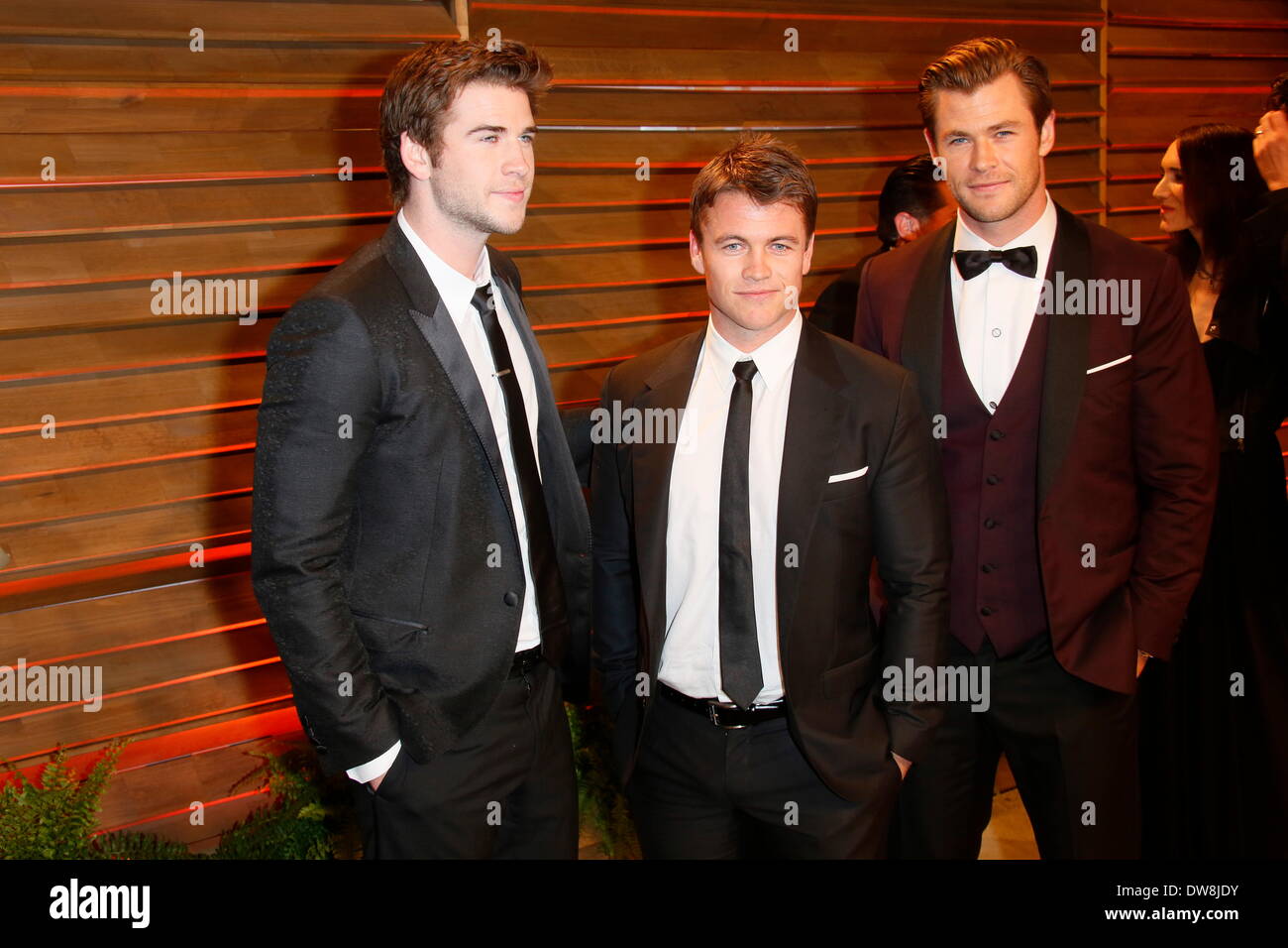 West Hollywood, Los Angeles, USA. 02nd Mar, 2014. Luke Hemsworth (L-R ...