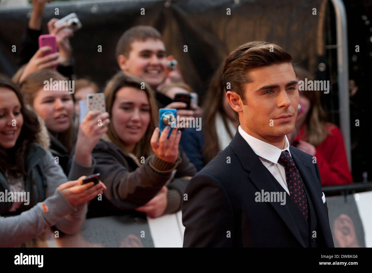 Actor Zac Efron attends 'The Lucky One' European film premiere at the ...