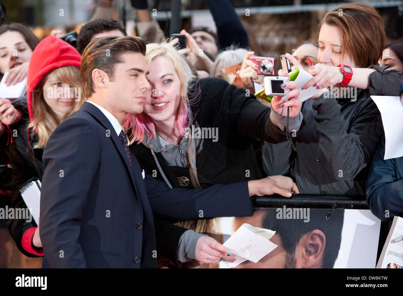 Actor Zac Efron attends 'The Lucky One' European film premiere at the ...