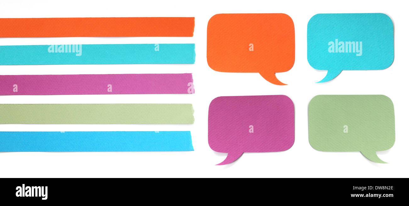 Paper page options and dialog boxes isolated on whites isolated on ...