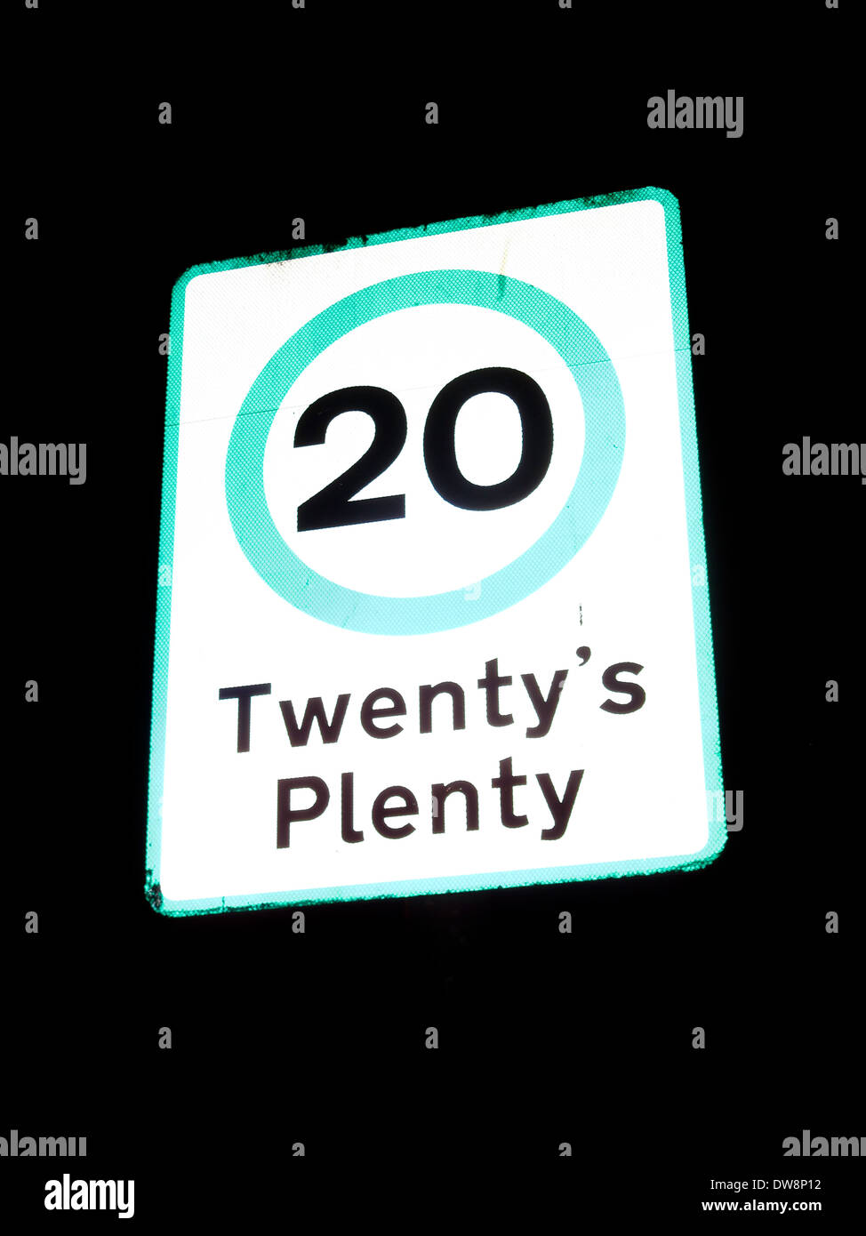20 speed sign hi-res stock photography and images - Alamy