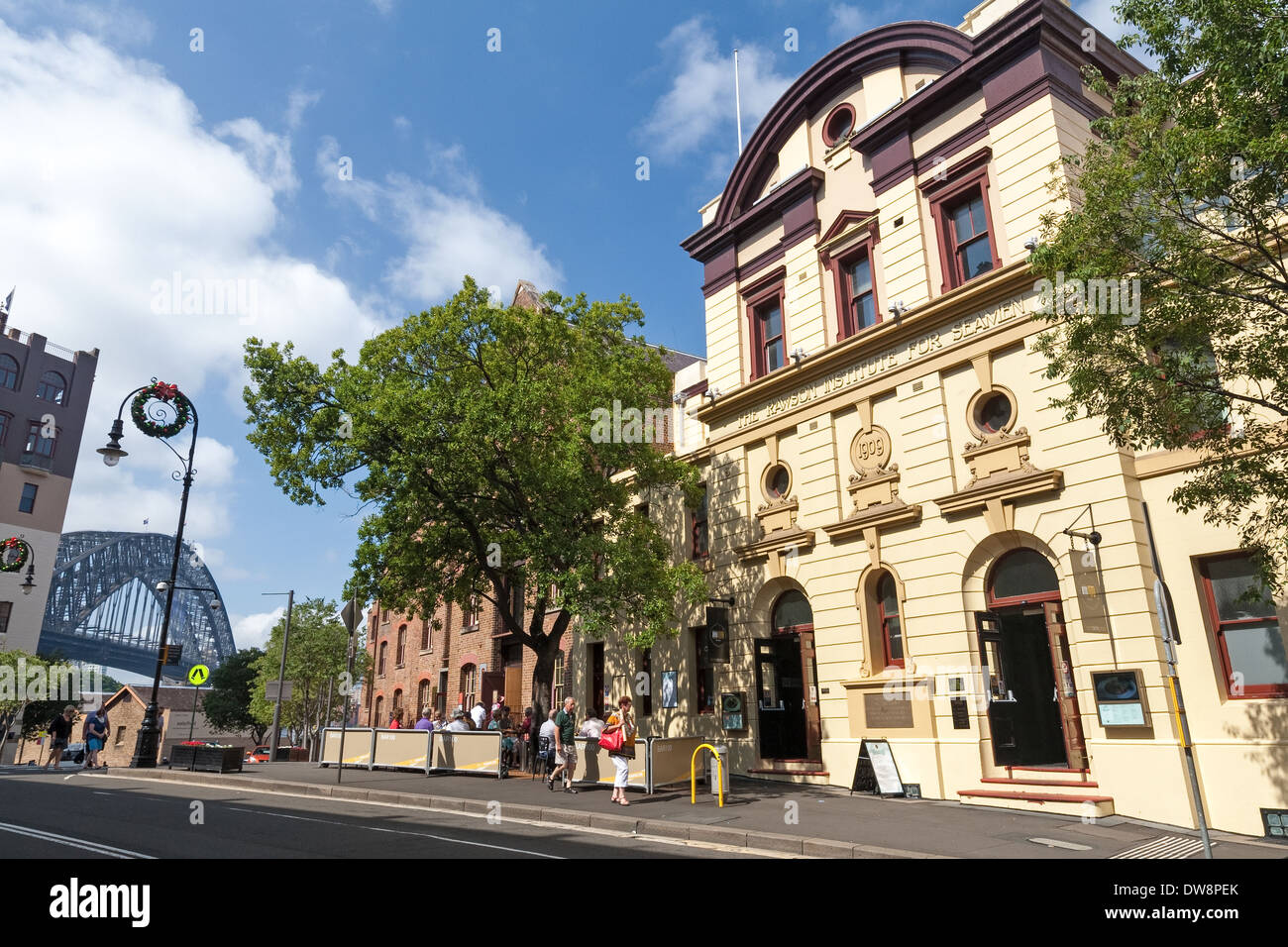 The Rawson Institute for seamen The Rocks, and Harbour bridge Sydney ...
