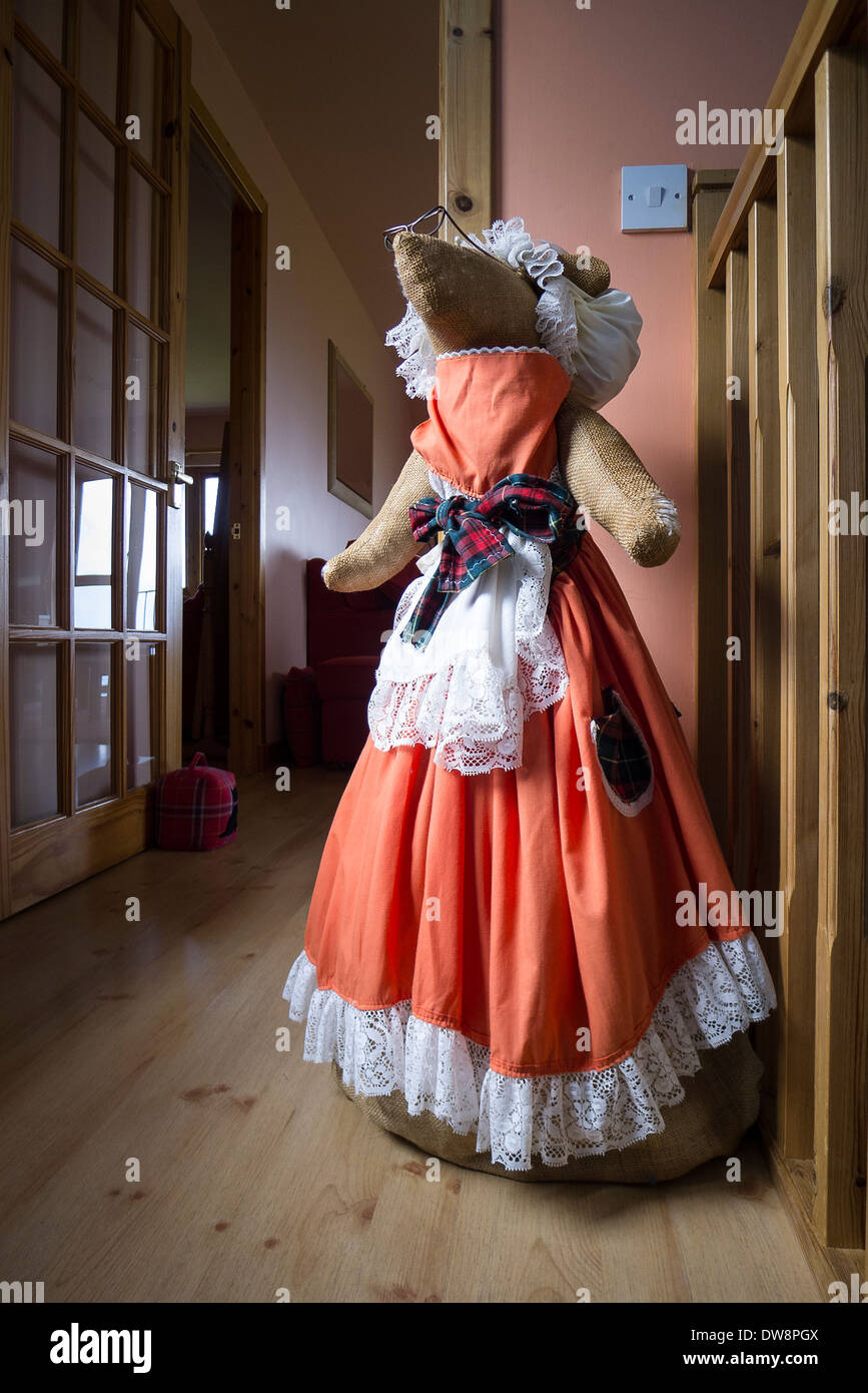 Larger than life-size possible Womble doll in a Scottish B&B Stock ...