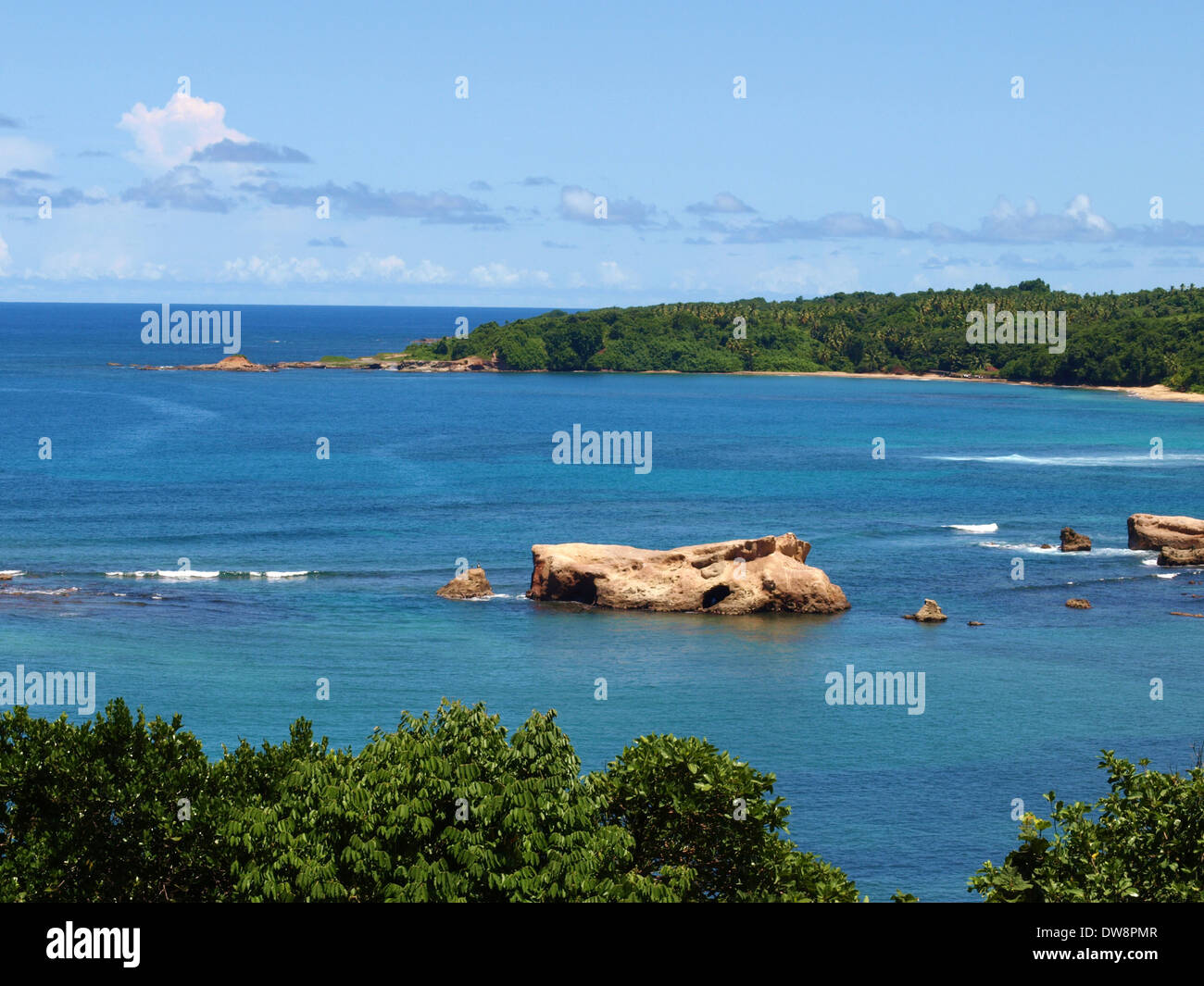 View from Red Rocks, Dominica Stock Photo - Alamy