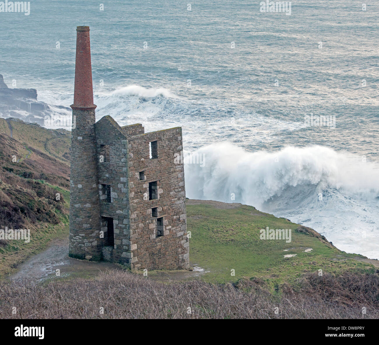 Wheal Prosper tin mine, at Rinsey near Helston Cornwall Stock Photo - Alamy