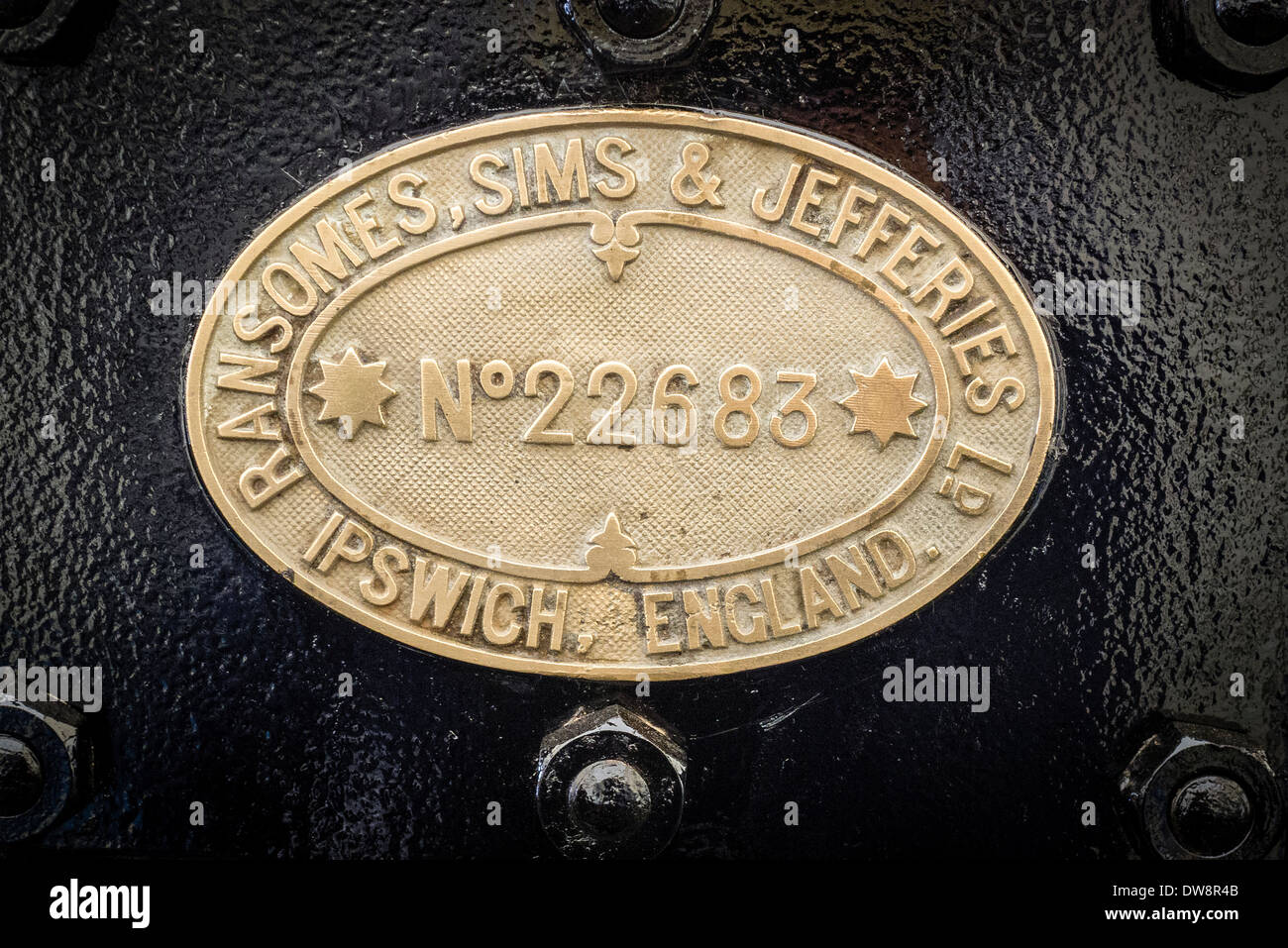 Traction engine name plate High Resolution Stock Photography and Images ...