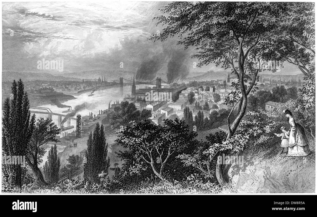 Cincinnati ohio river 1800s hi-res stock photography and images - Alamy