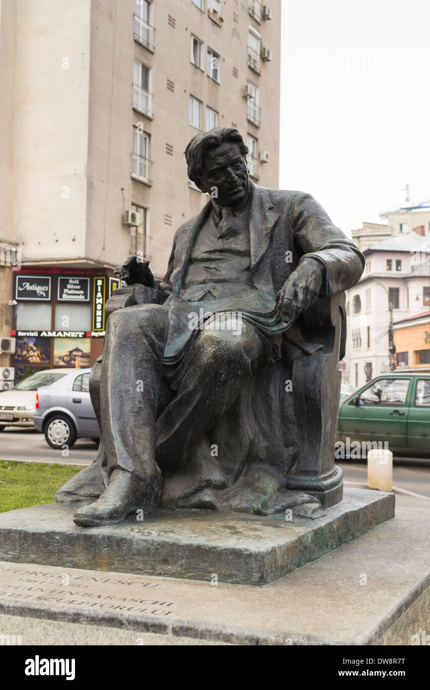 Bronze george enescu statue hi-res stock photography and images - Alamy
