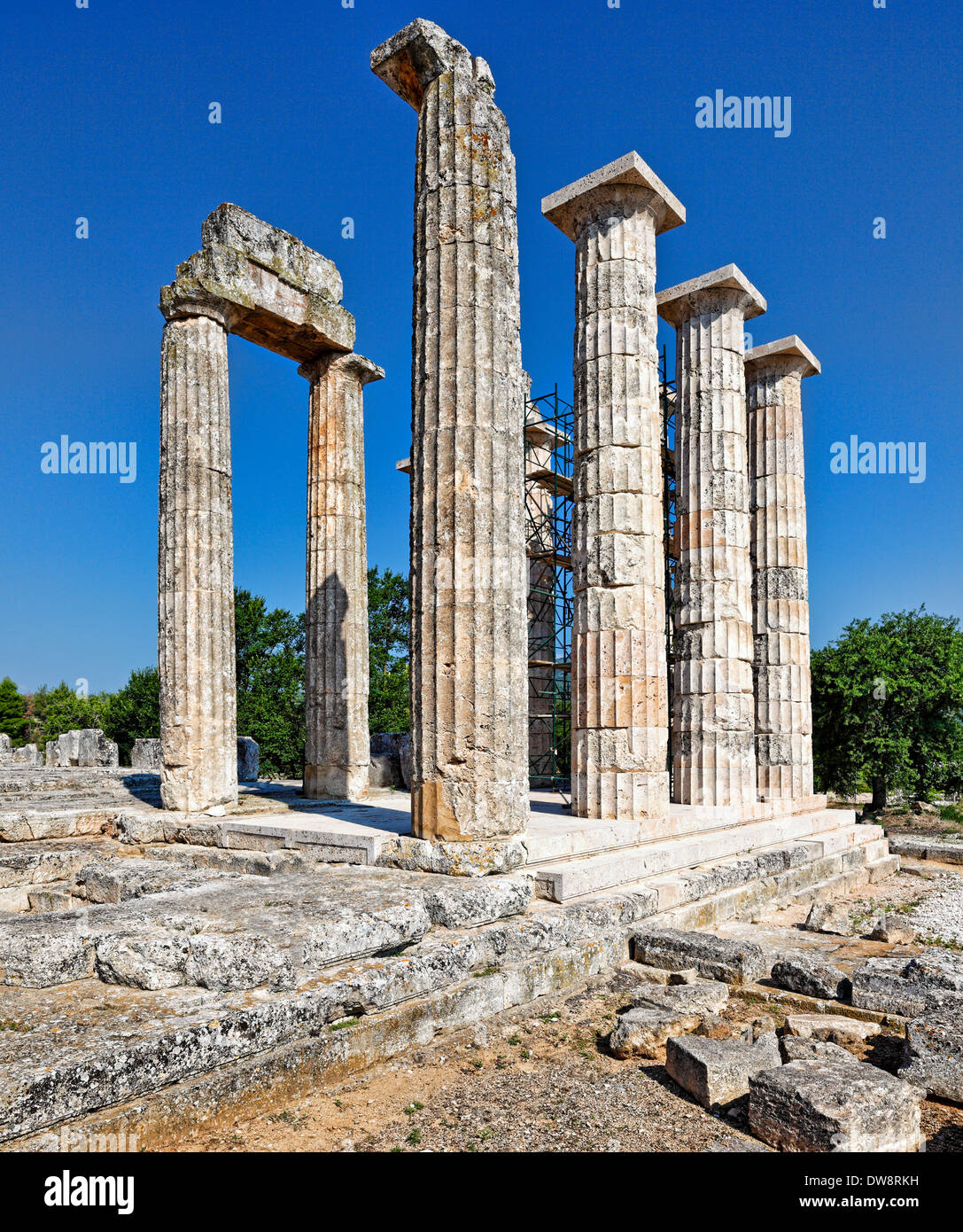Zeus Temple In Ancient Nemea High Resolution Stock Photography and ...