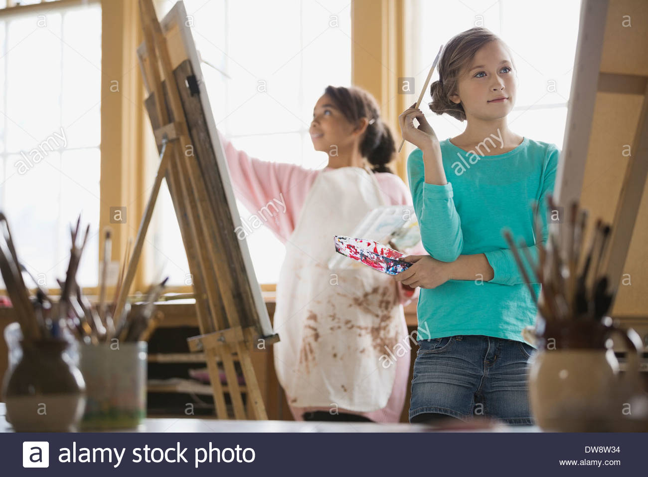 Class painting hi-res stock photography and images - Alamy