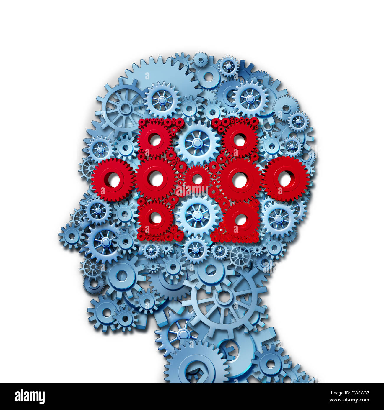 Cog wheels red High Resolution Stock Photography and Images - Alamy