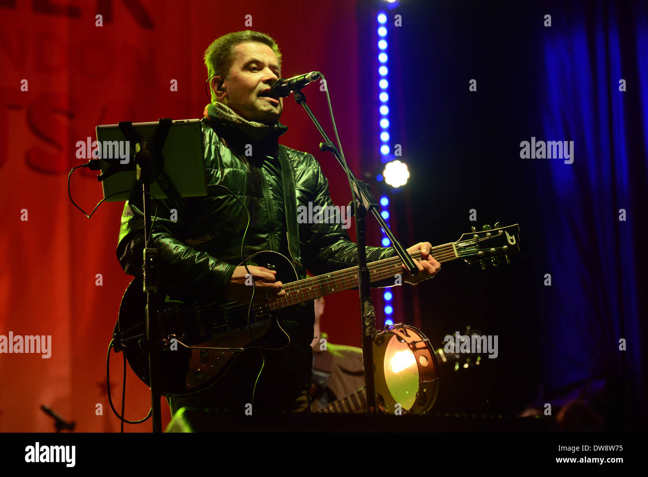 London, UK. 2nd March, 2014. Lubeh preforms at the Russian Maslenitsa ...