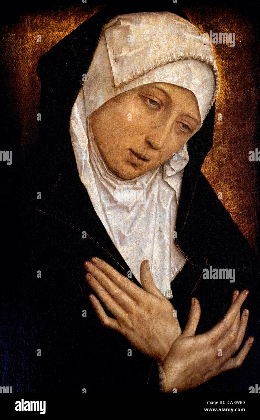 Virgin pain 1460 SIMON MARMION 1420 - 1489 France French Stock Photo ...