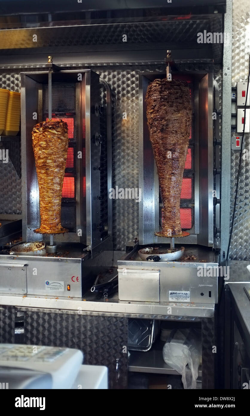 Two doner kebabs Stock Photo - Alamy