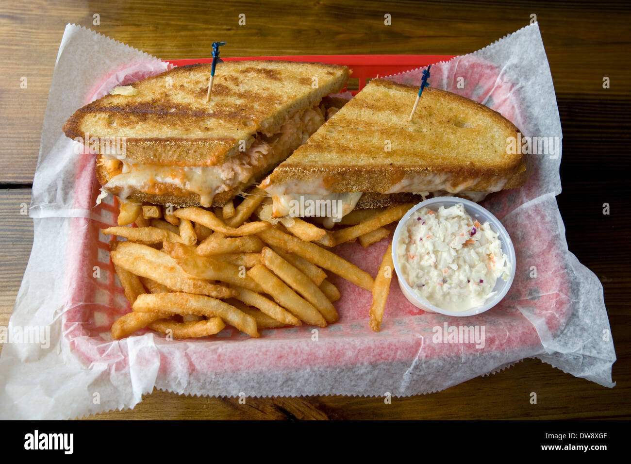The man-sized lobster rueben served at the Keys Fisheries, Marathon ...