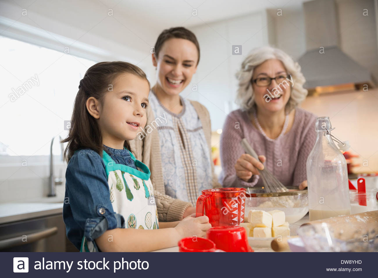 Baking together hi-res stock photography and images - Alamy