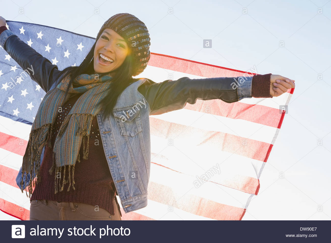 Smiling flag hi-res stock photography and images - Alamy