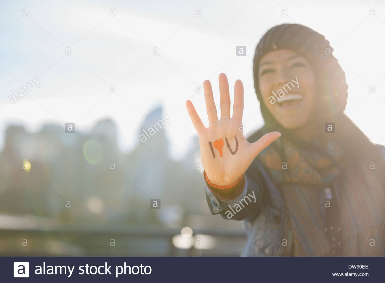 Showing love sign hi-res stock photography and images - Alamy