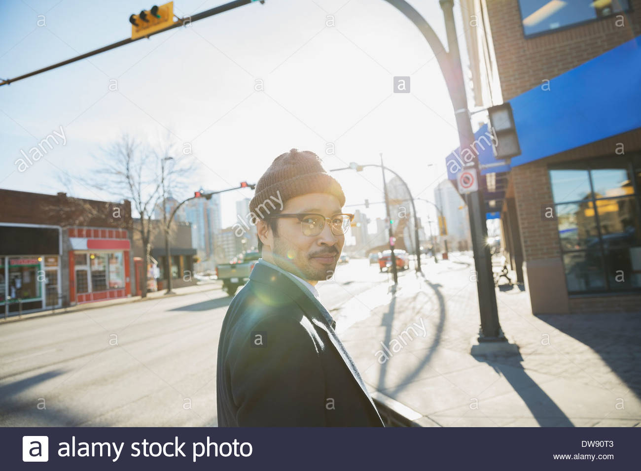 Walking side view street hi-res stock photography and images - Alamy