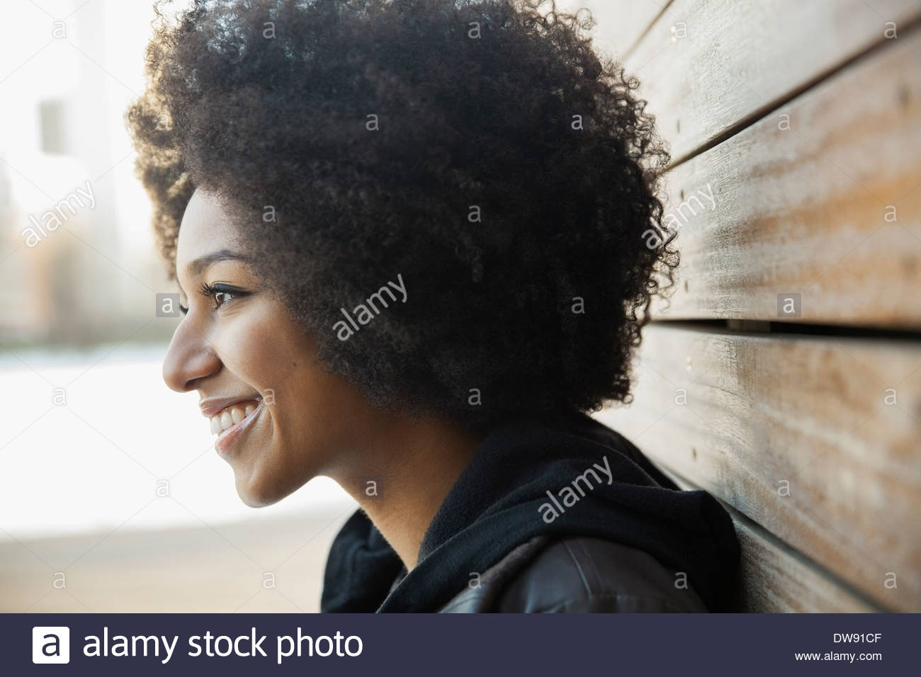 Woman side view hi-res stock photography and images - Alamy