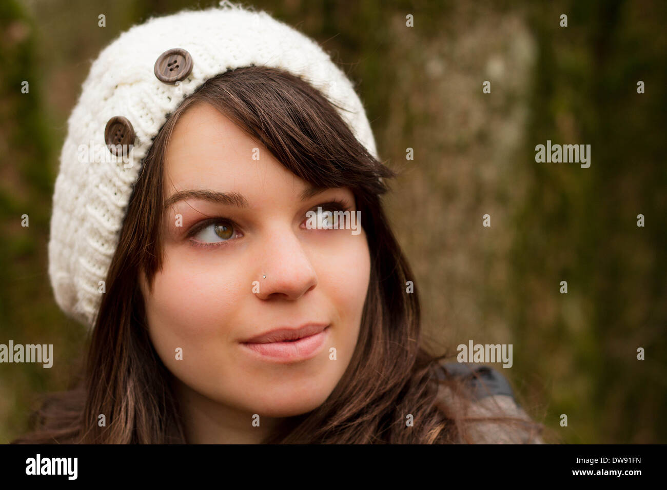 Pretty Woman outdoors Stock Photo - Alamy