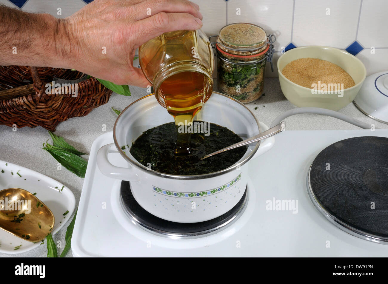 English plantain syrup hi-res stock photography and images - Alamy