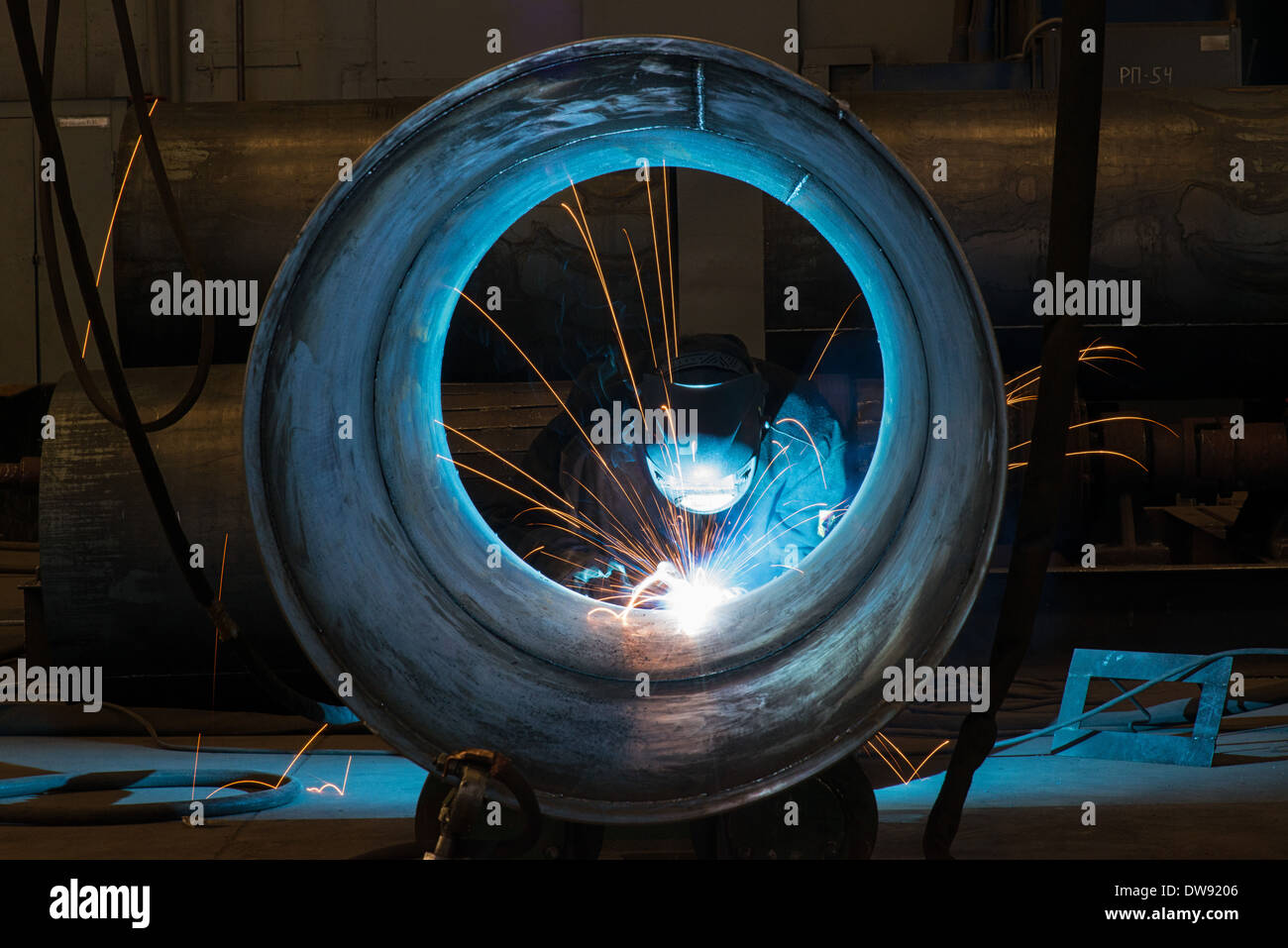 Pipe welding process hi-res stock photography and images - Alamy