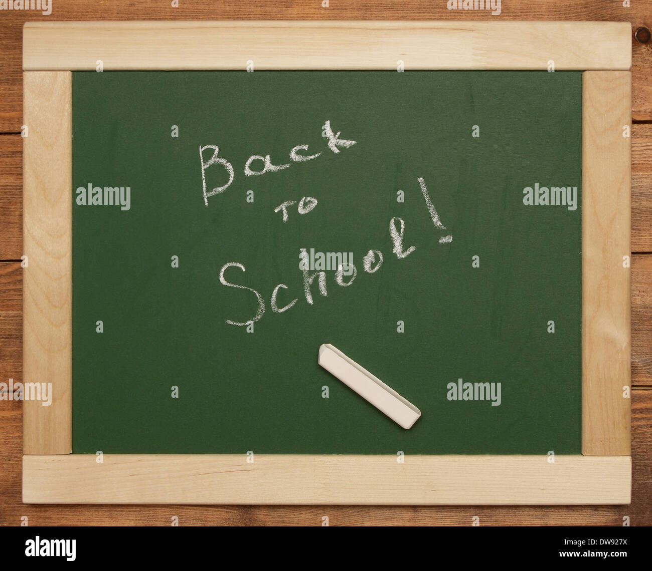 "back to school" written on blackboard Stock Photo - Alamy