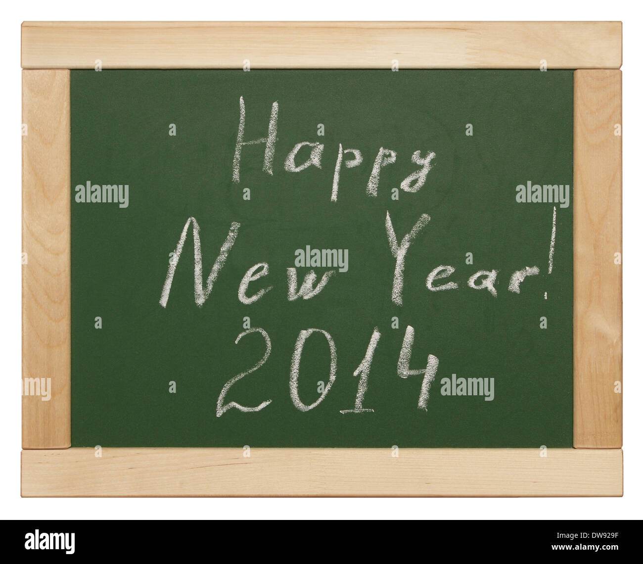 "Happy New Year" written on blackboard Stock Photo - Alamy