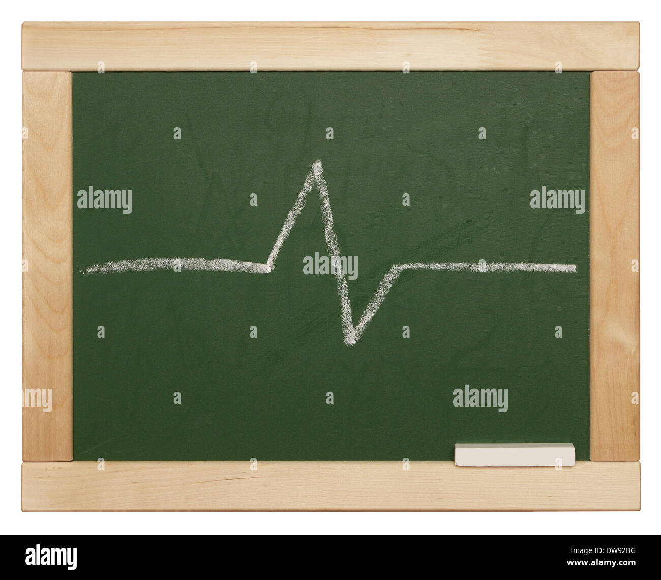 blackboard with line on white background Stock Photo - Alamy