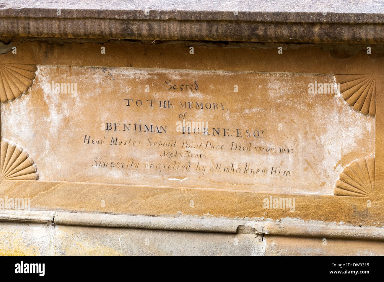 Tomb of Benjamin Horne, Headmaster, Isle of the Dead, Convict cemetery ...