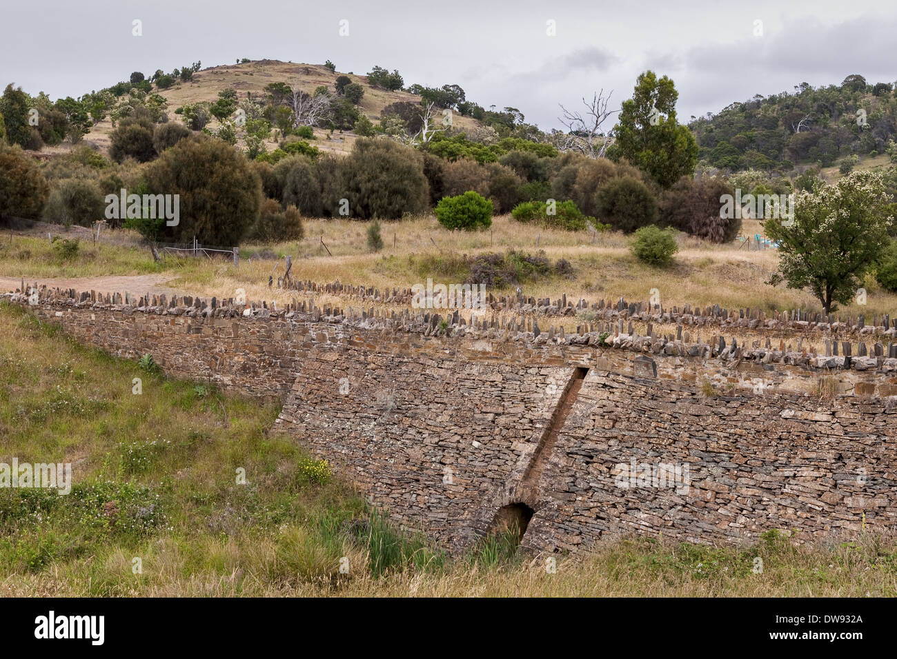 Spiky Bridge, built by convicts, 1840, on road from from Hobart to ...