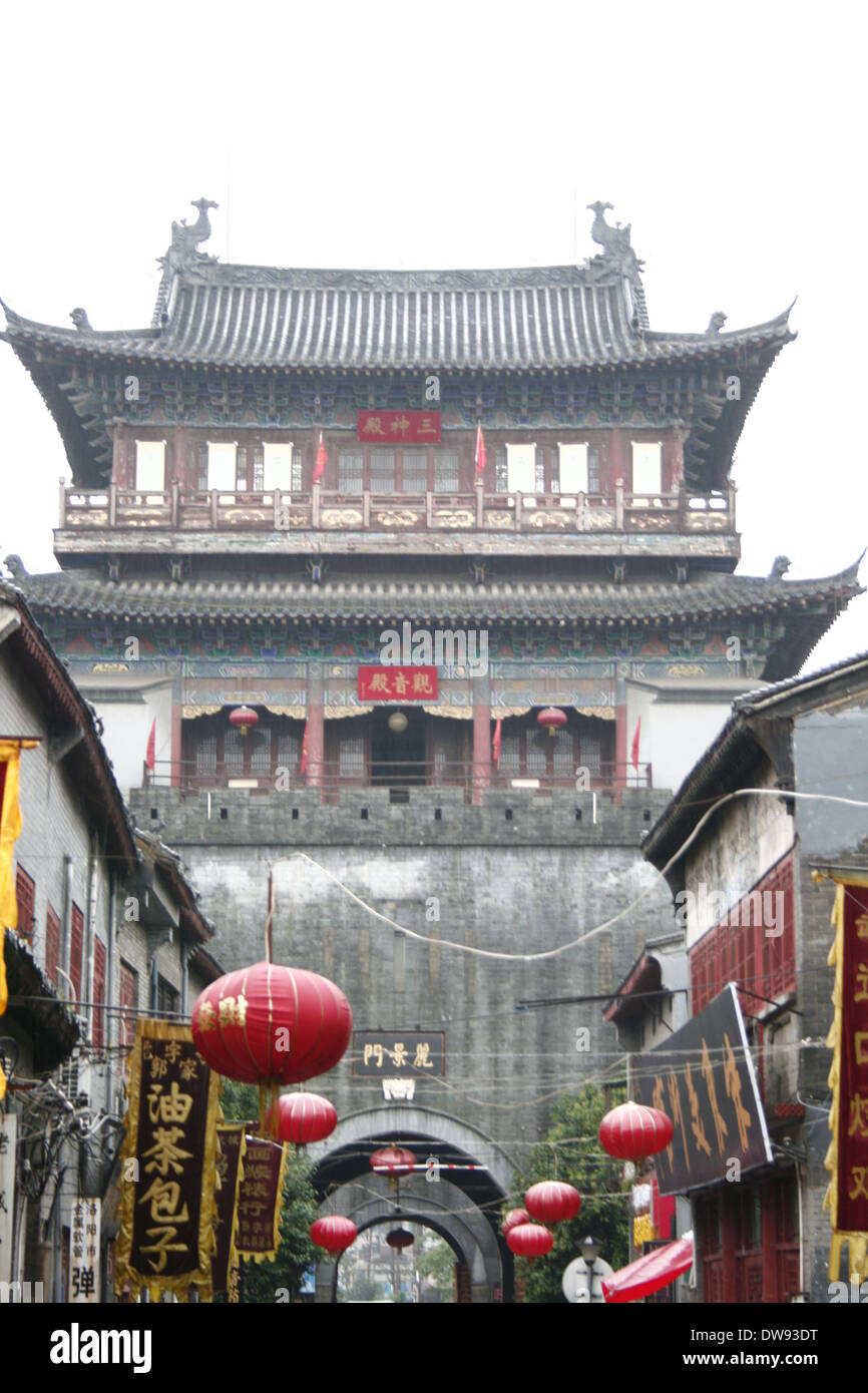 city gate in the old city of Luoyang Stock Photo - Alamy