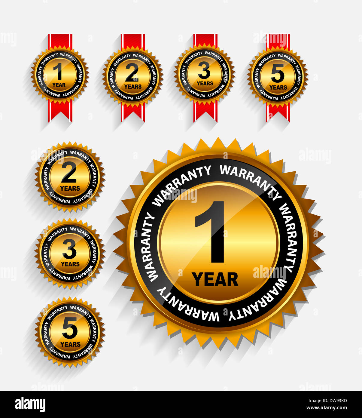 Gold Label Sign Template Vector Illustration Stock Photo - Alamy