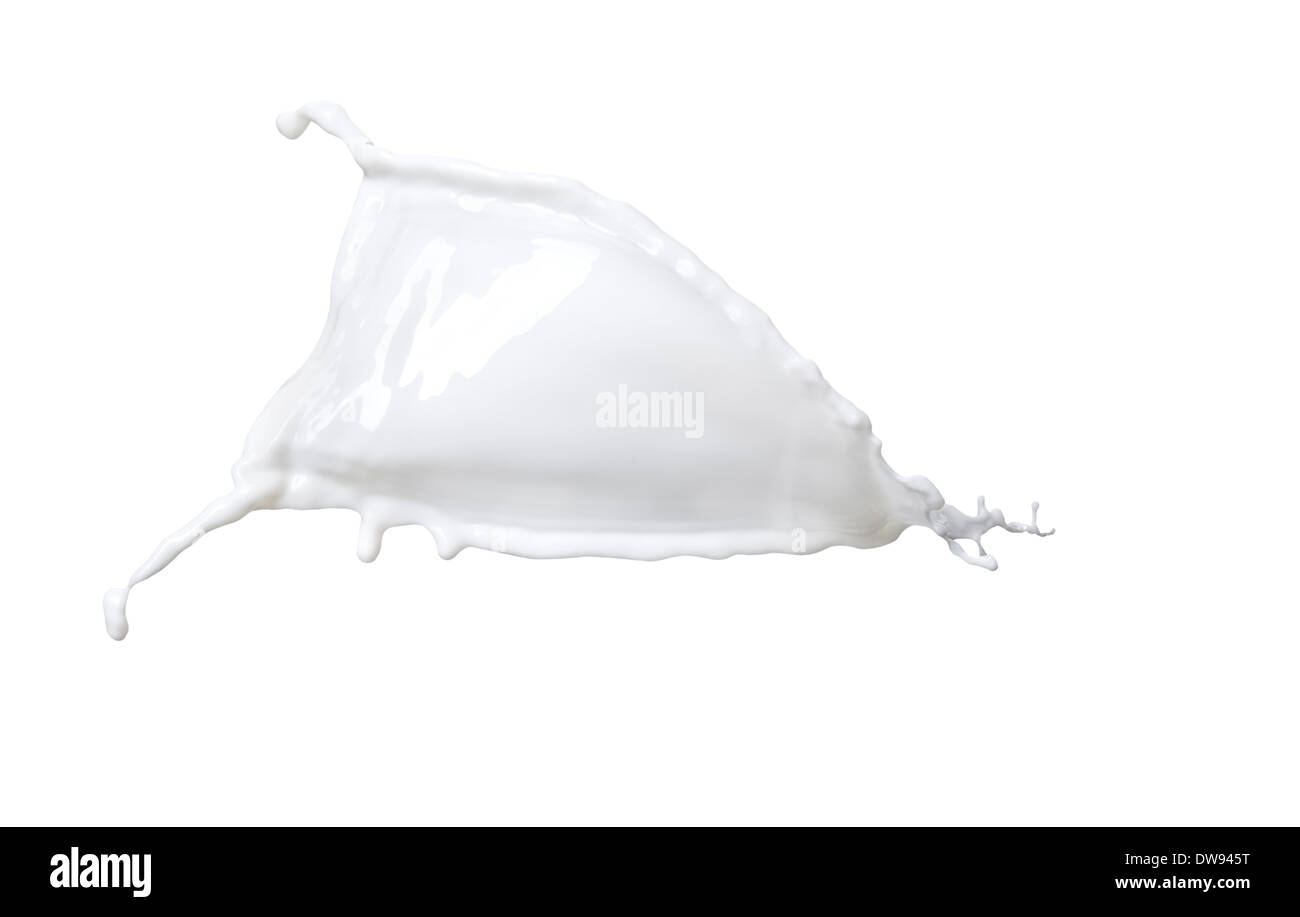 White milk isolated on white background Stock Photo - Alamy