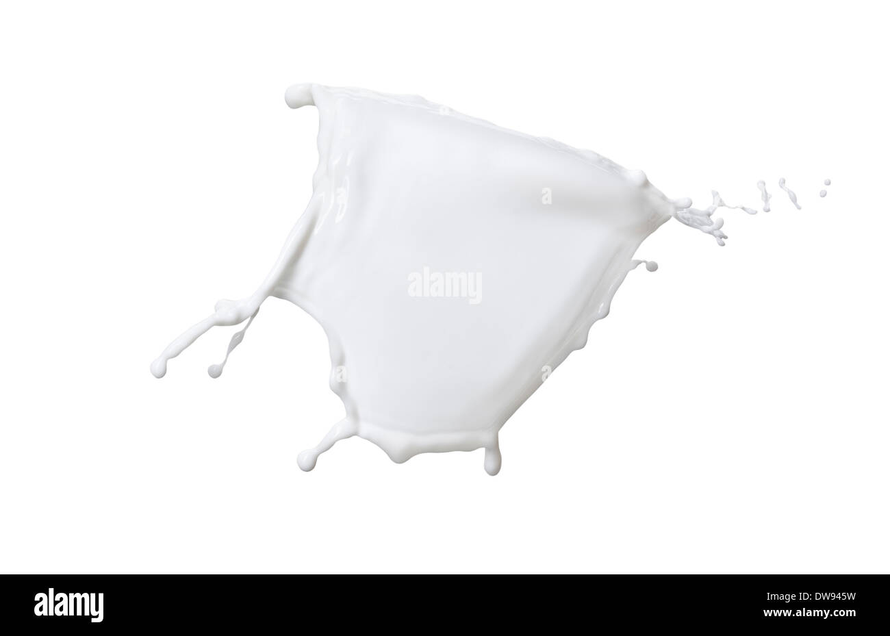 White milk isolated on white background Stock Photo - Alamy