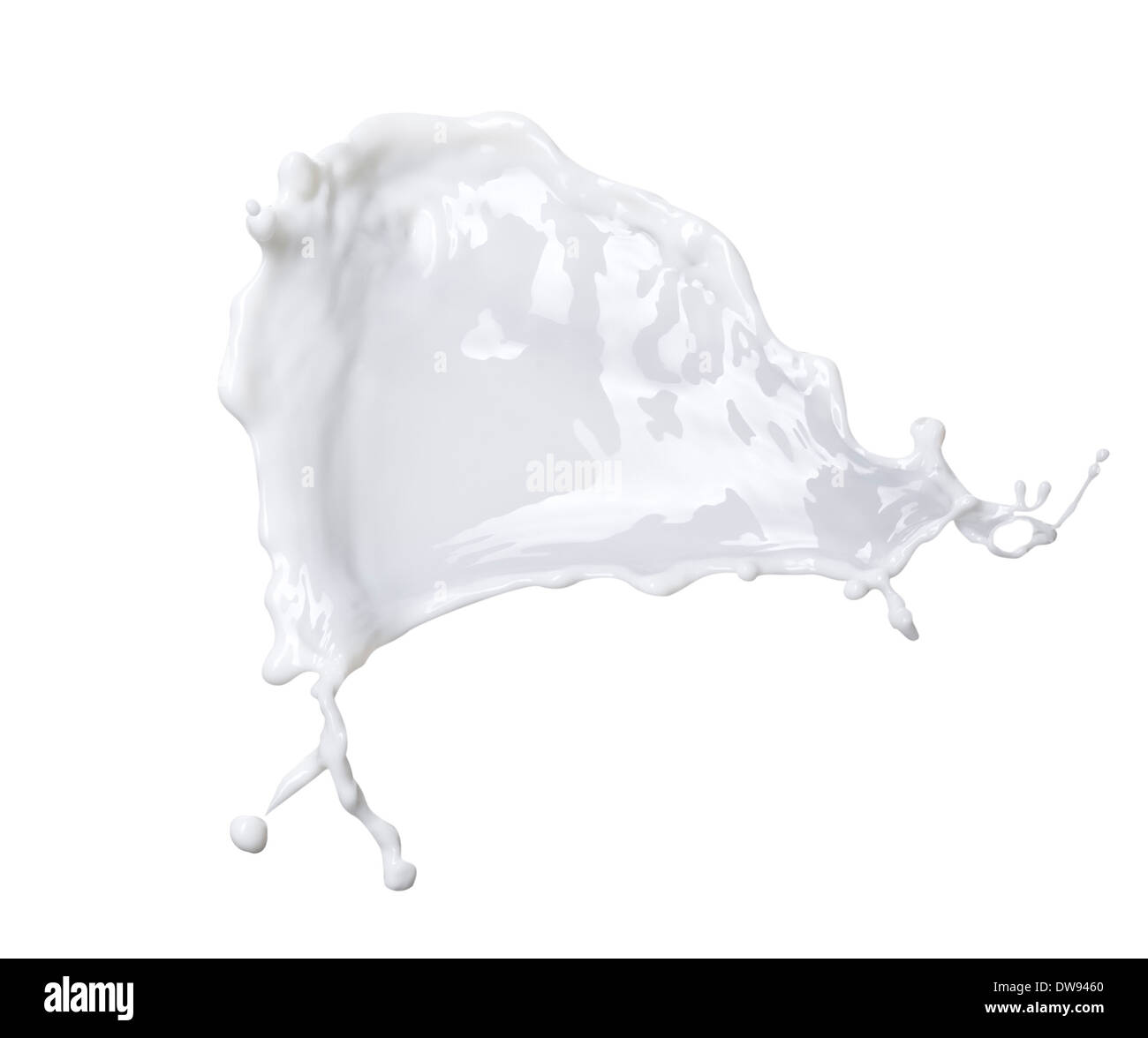 White milk isolated on white background Stock Photo - Alamy