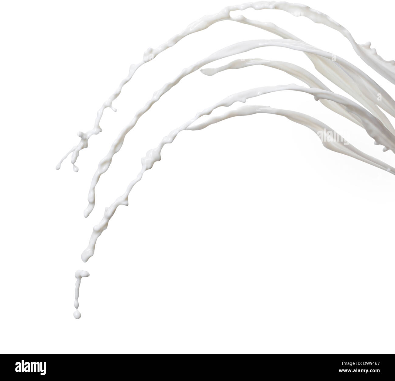 White milk isolated on white background Stock Photo - Alamy