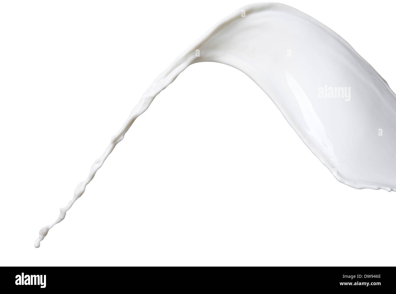 White milk isolated on white background Stock Photo - Alamy