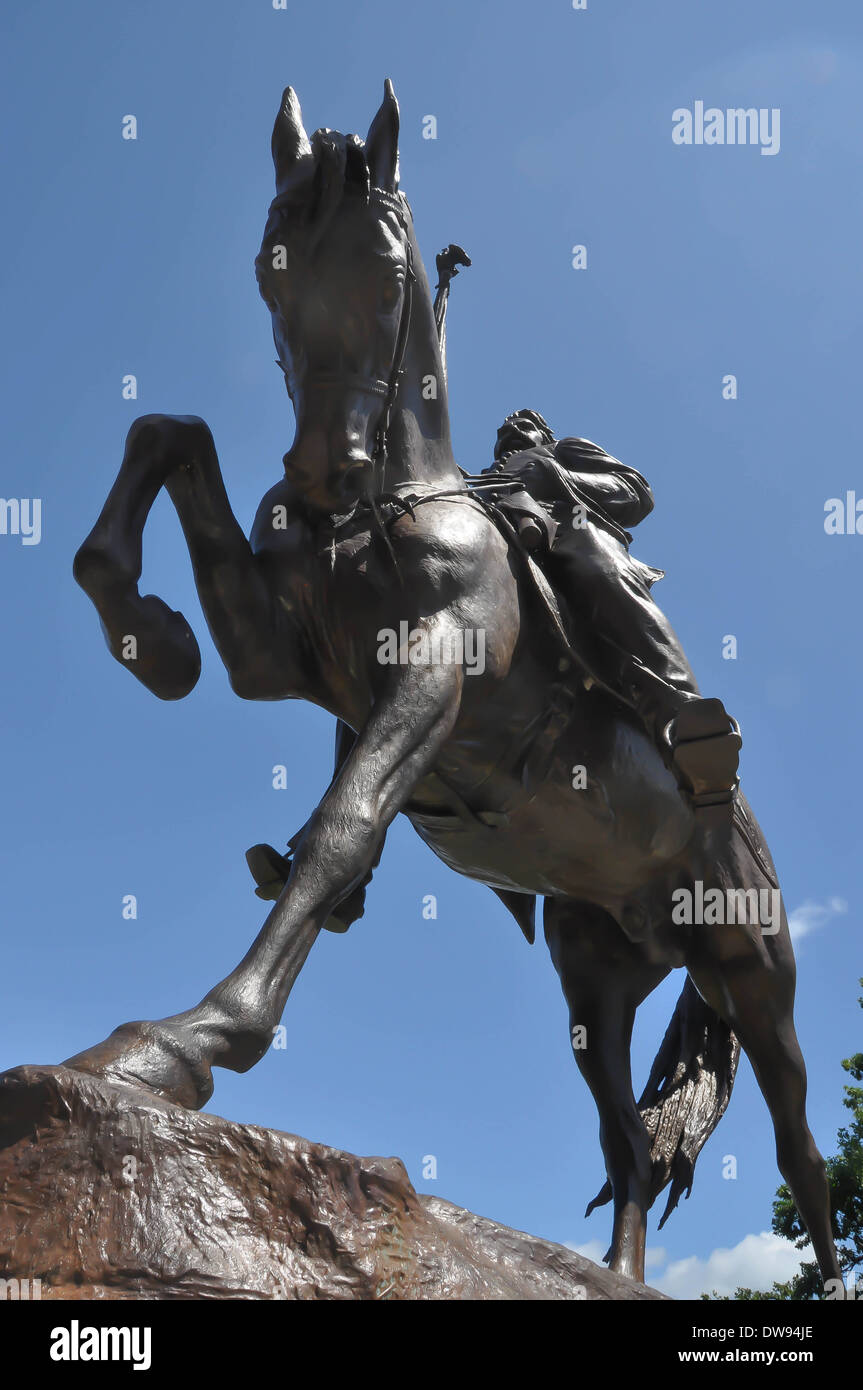 An equestrian statue in Chicago, Illinois; USA Stock Photo - Alamy