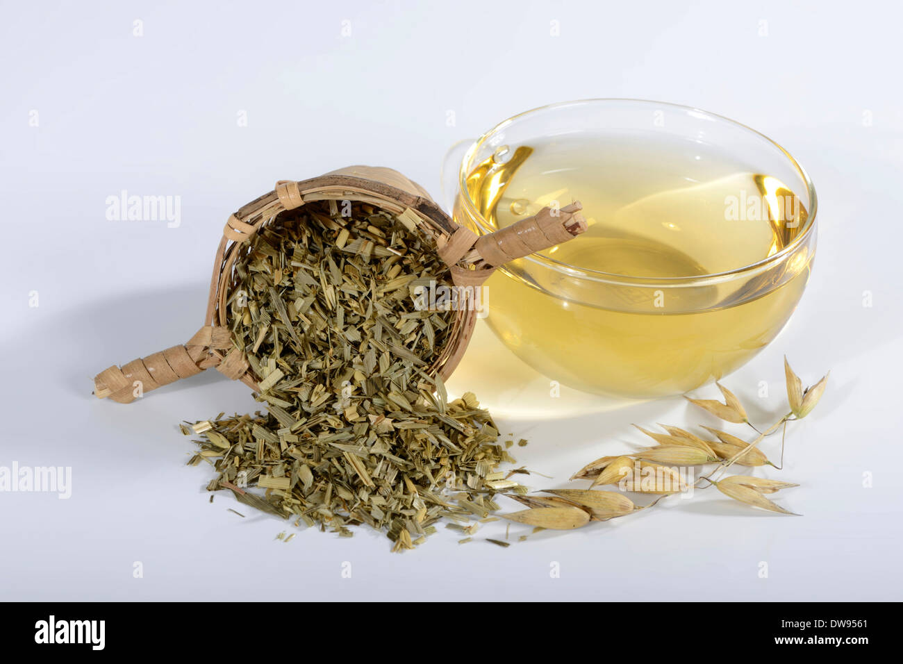 Oat straw tea Stock Photo - Alamy