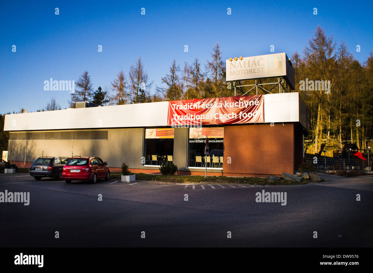 Nahac Motorest by D1 motorway, highway, logo, sign Stock Photo - Alamy
