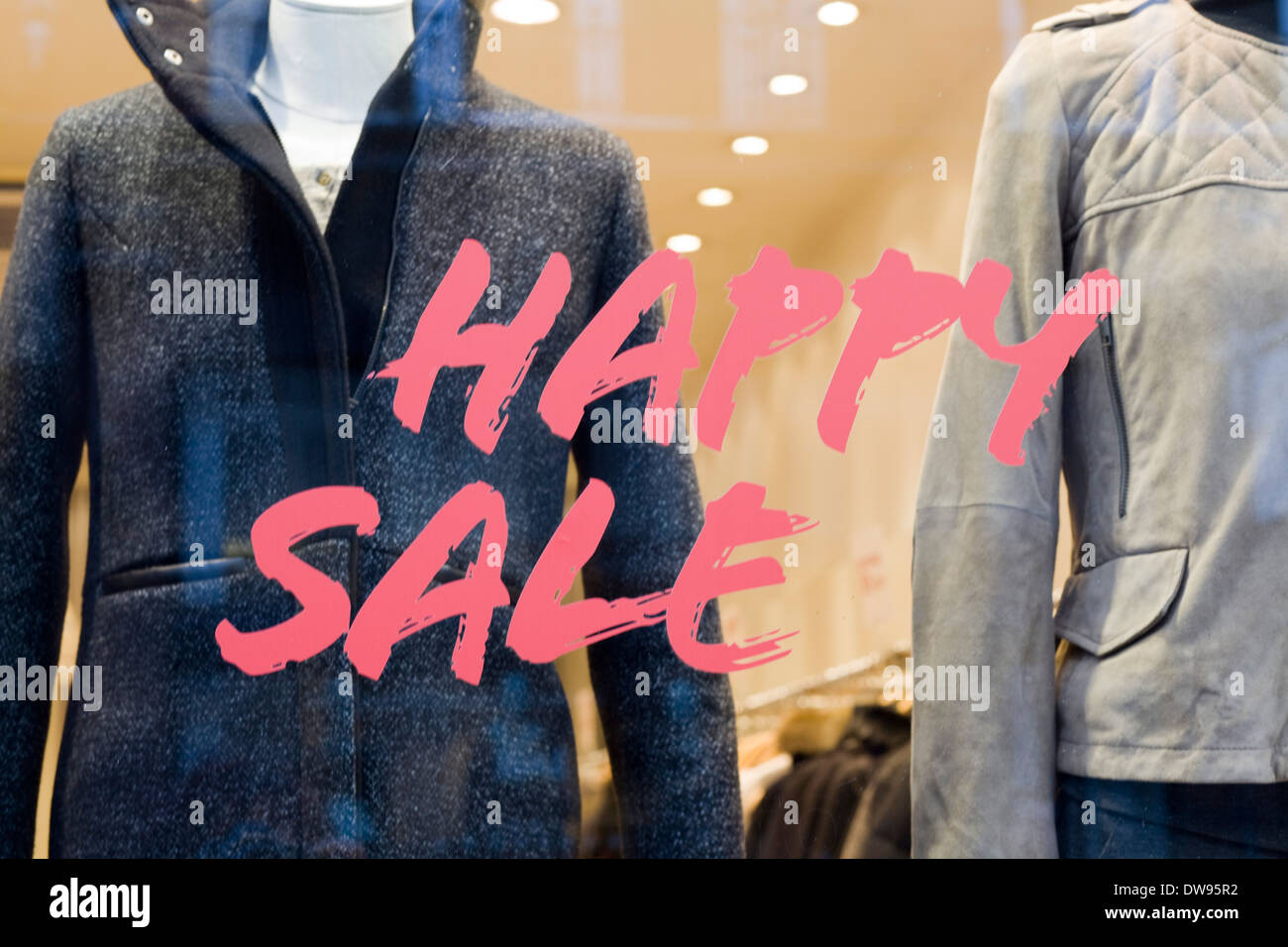 Happy sales window hi-res stock photography and images - Alamy
