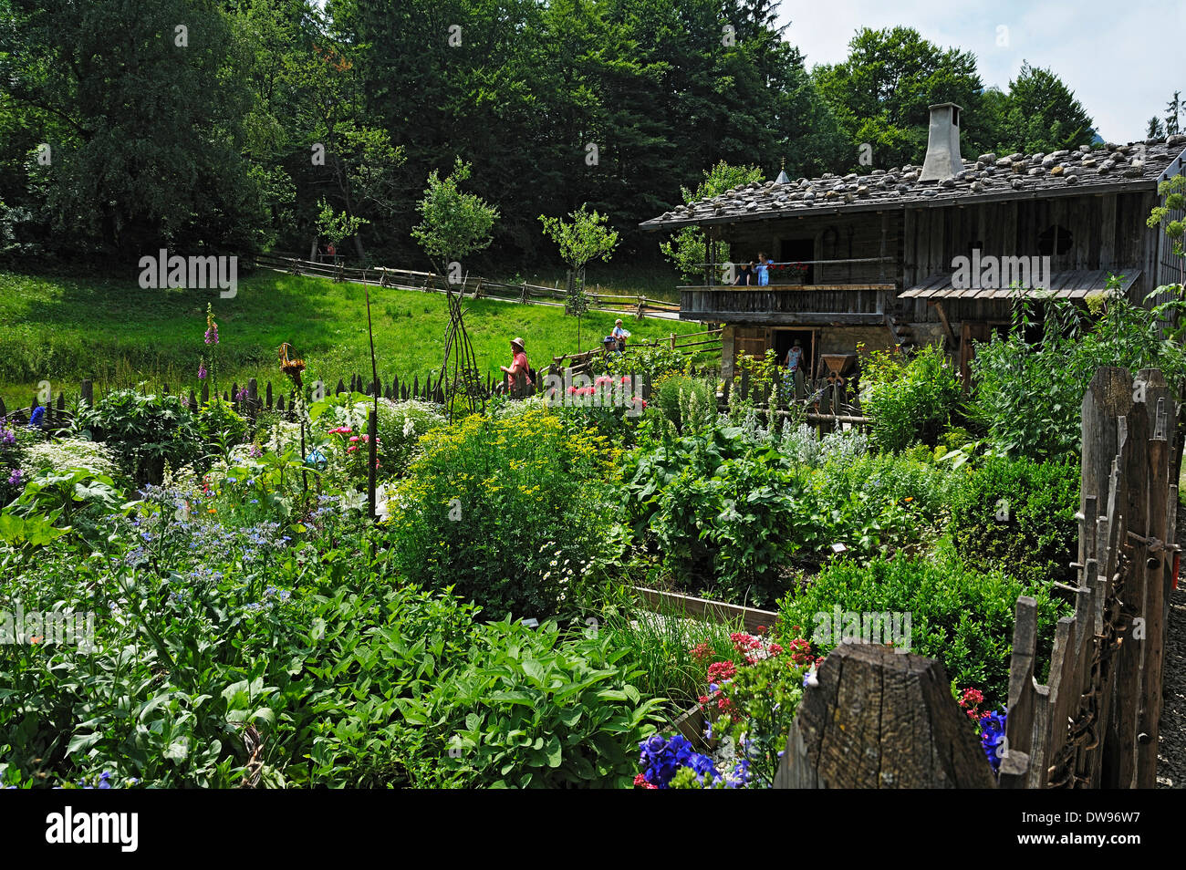 Typical farmer's garden in Markus Wasmeier Farm and Winter Sports ...