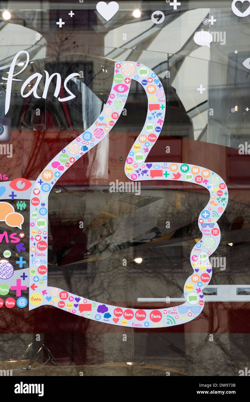 Thumbs up sign in a window Stock Photo - Alamy