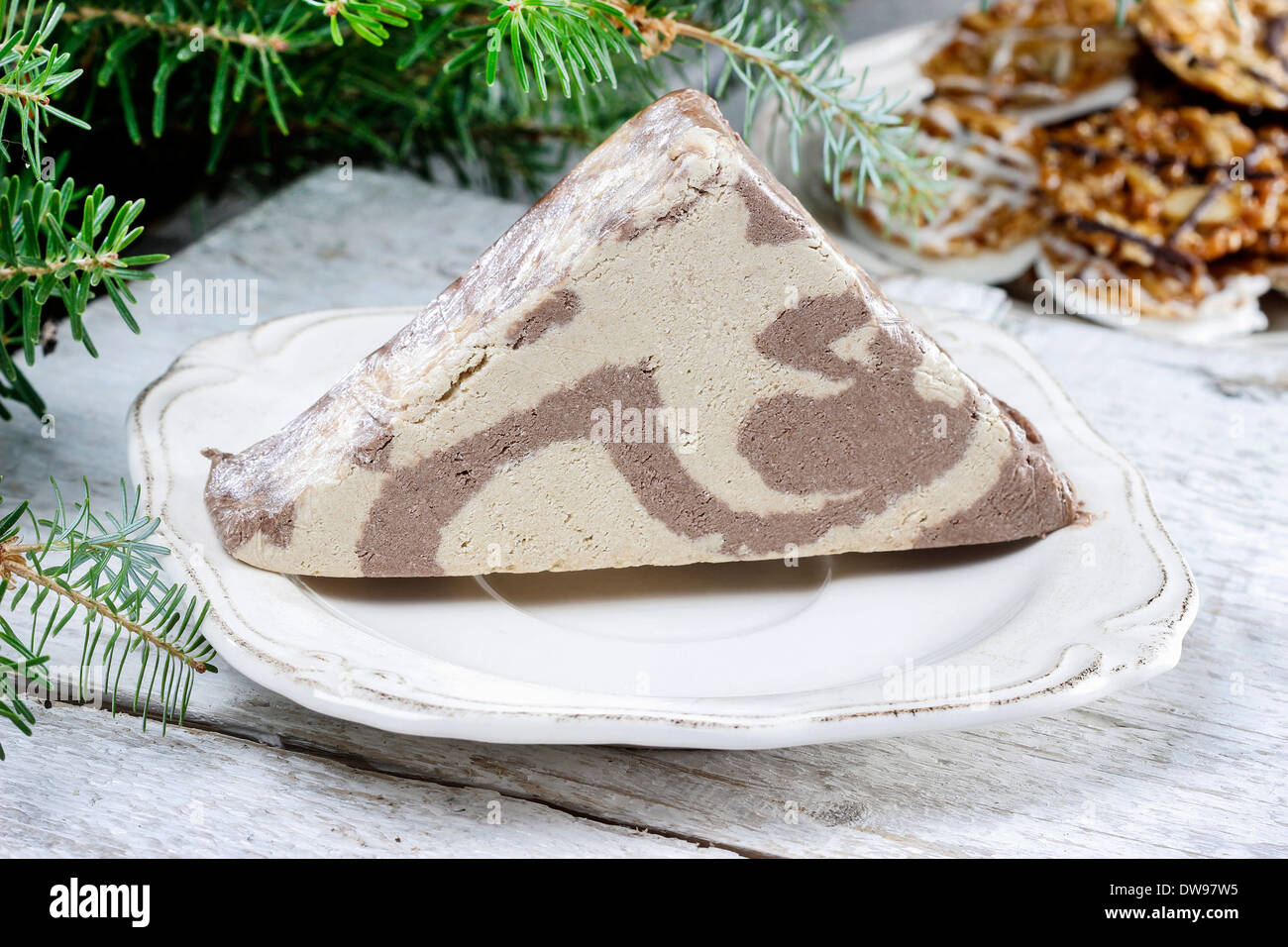 Halvah on christmas eve tableHalvah on christmas eve table Stock Photo ...