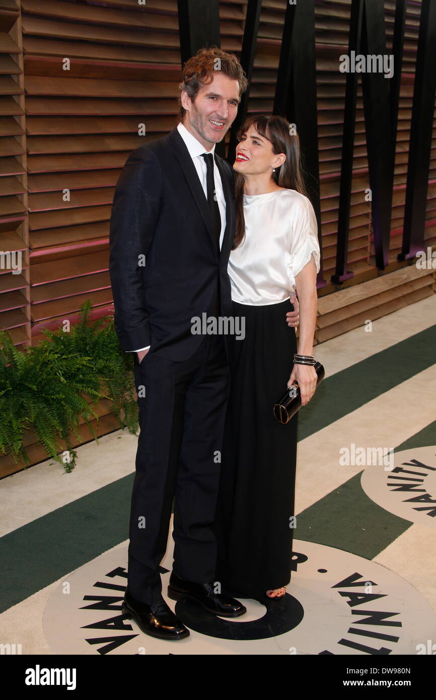 West Hollywood, Los Angeles, USA. 02nd Mar, 2014. Amanda Peet and David ...