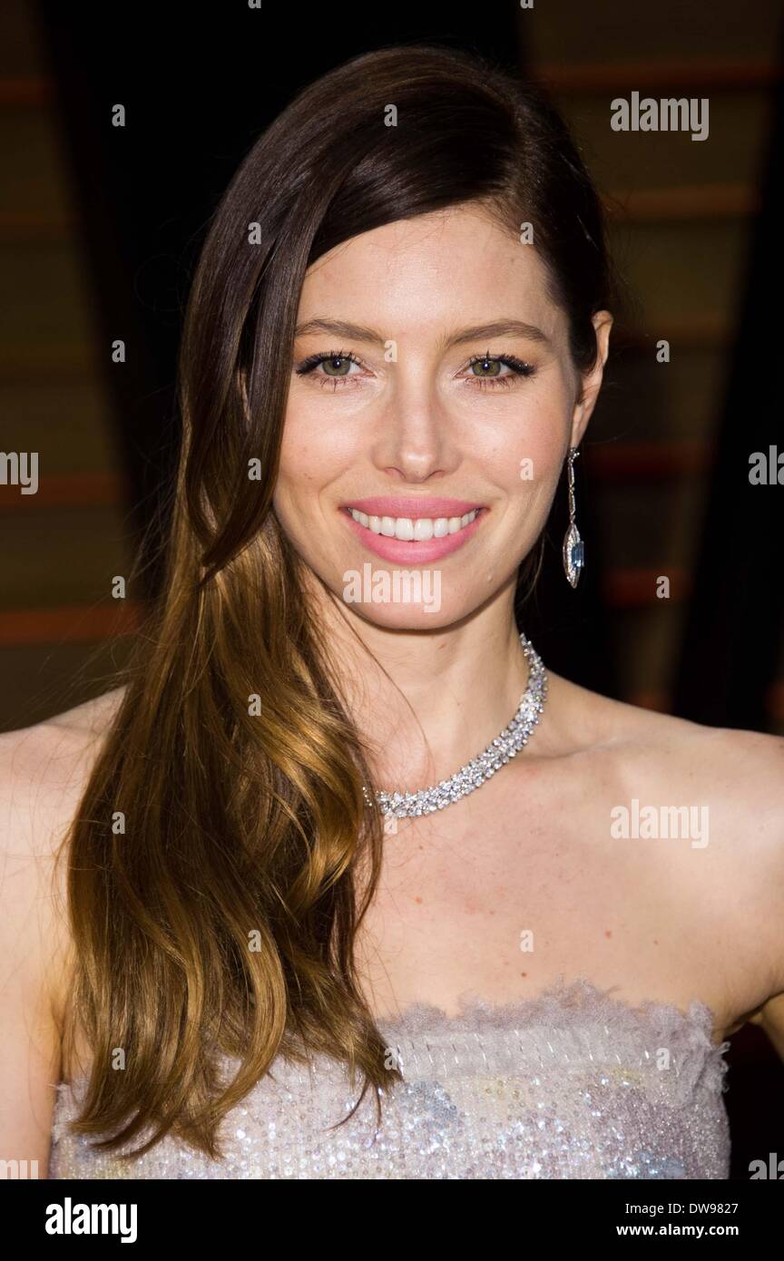 JESSICA BIEL 2014 VANITY FAIR LOS ANGELES USA 03 March 2014 Stock Photo ...